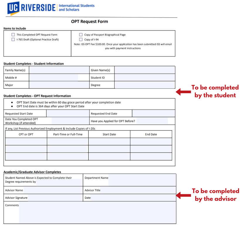 OPT Application Guide